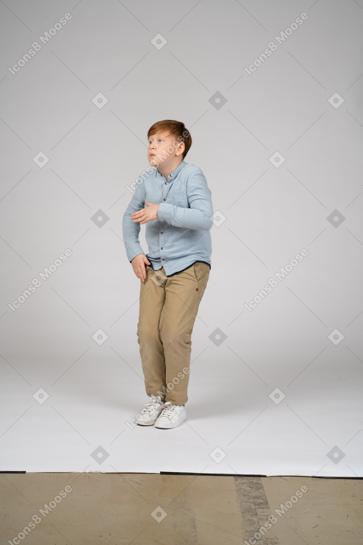 Person looking at his work Photo
